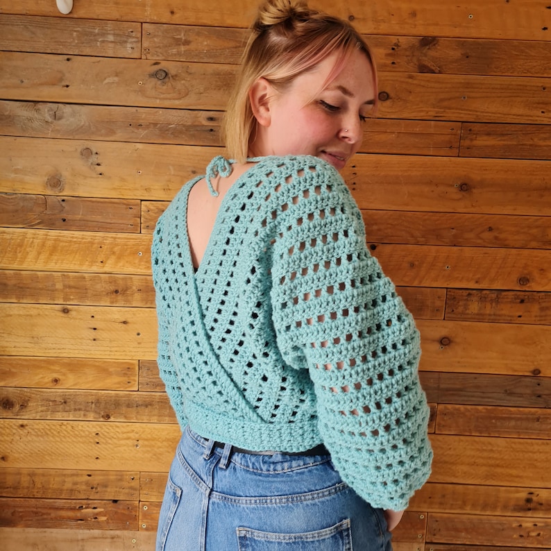 Golden Hour Wrap Top Crochet Pattern - Etsy