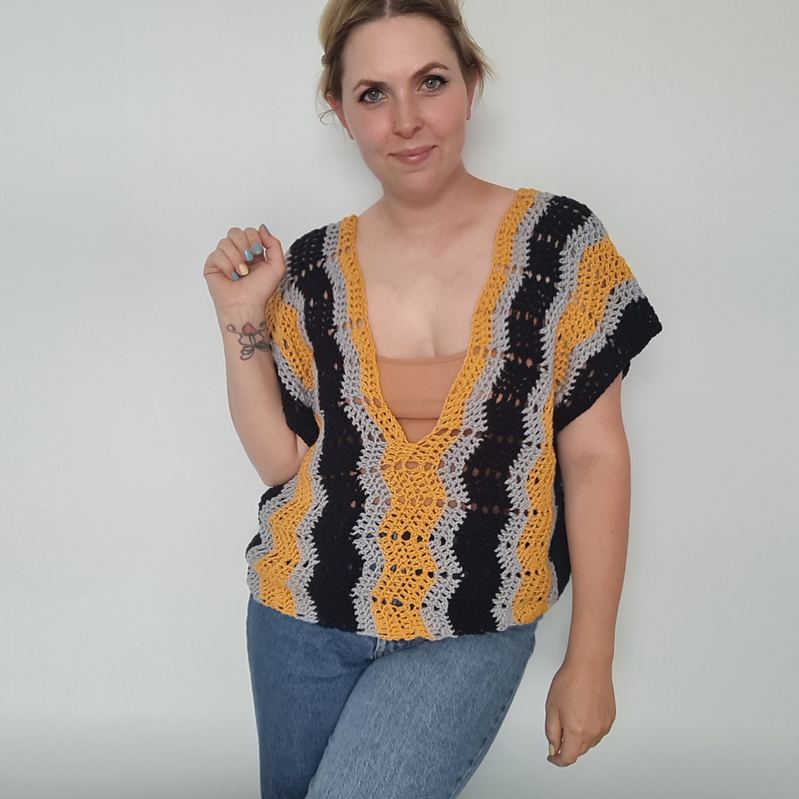 Zig a Zig Ah 2 in 1 Crochet Top and Jumper Pattern - Etsy