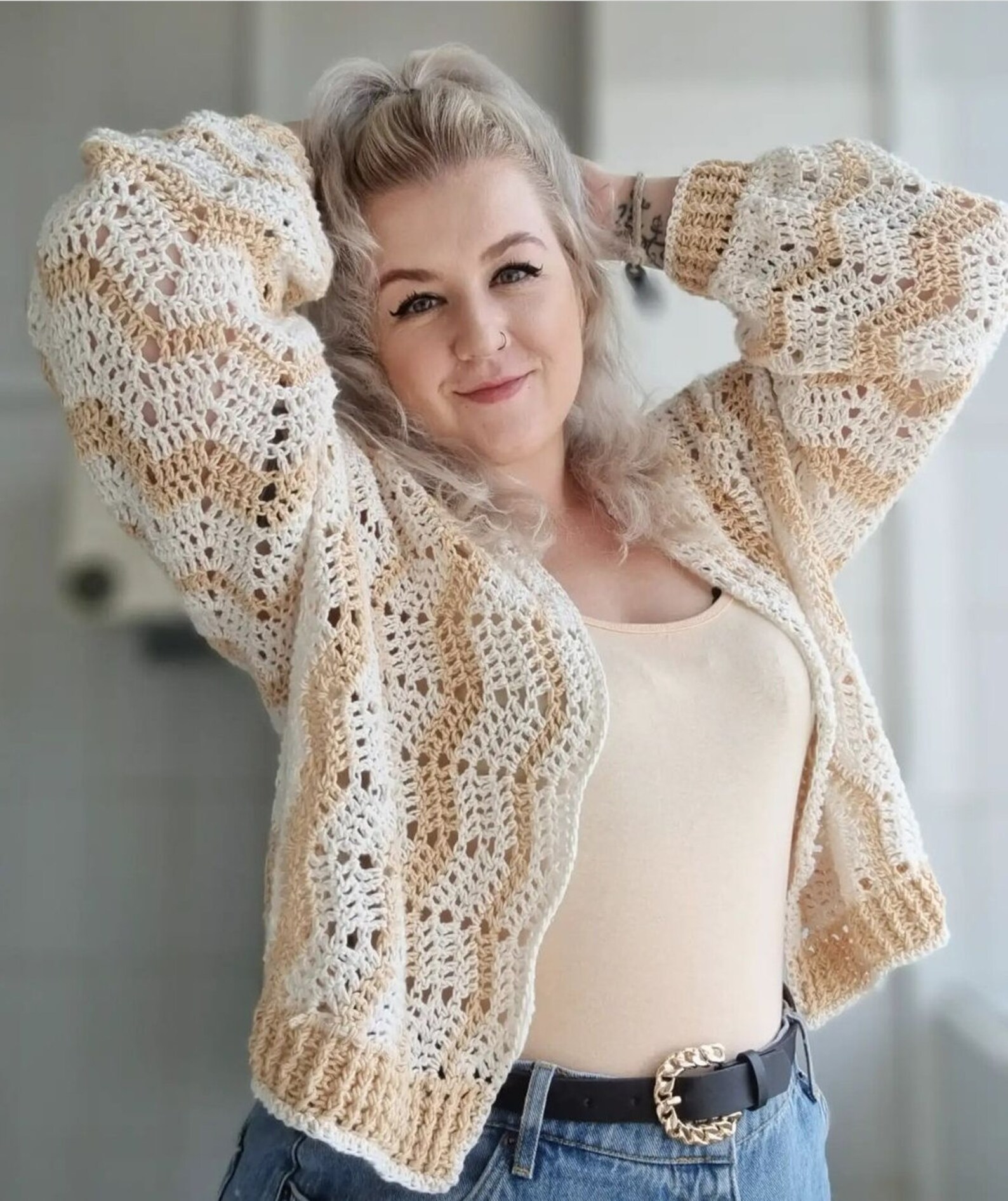 Zig a Zig Ah Cardigan Crochet Pattern - Etsy