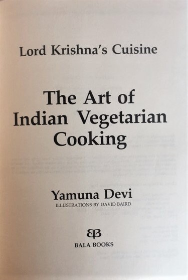 Lord Krishna's Cuisine: the Art of Indian Vegetarian Cooking - Etsy