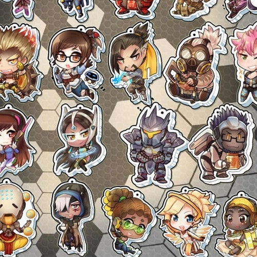 Overwatch Clear Acrylic Charms - Etsy