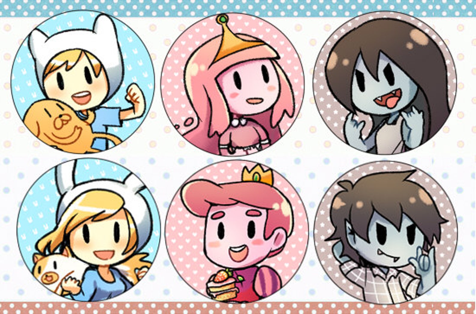 Adventure Time Button Set (3) - Etsy