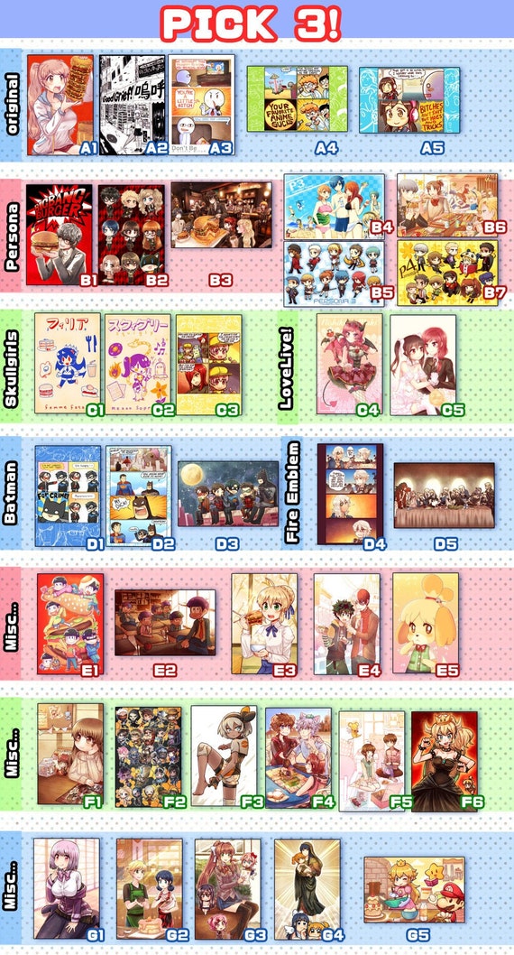 Anime & Comic Posters | Etsy