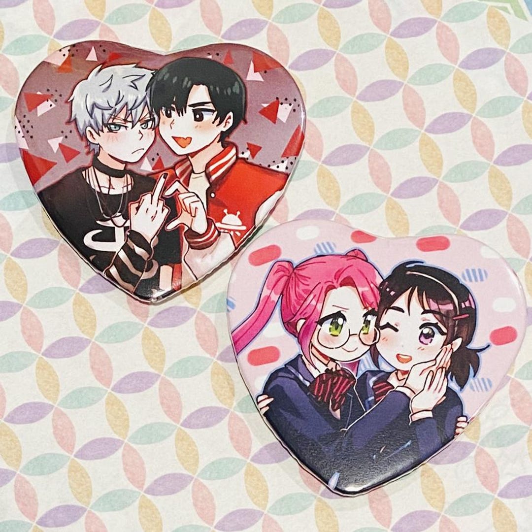 Alien Stage Ivantill Mizisua Heart Buttons - Etsy