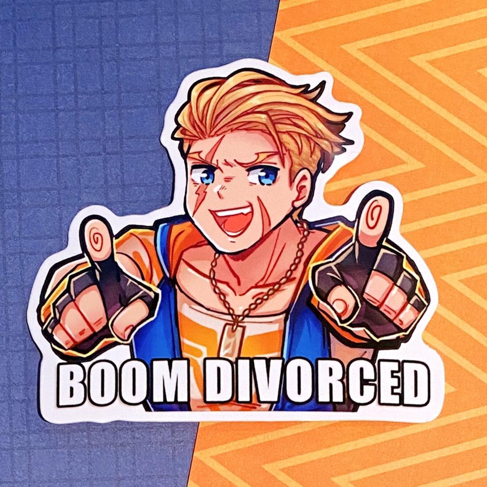 BOOM DIVORCE Street Fighter Luke Sticker - Etsy
