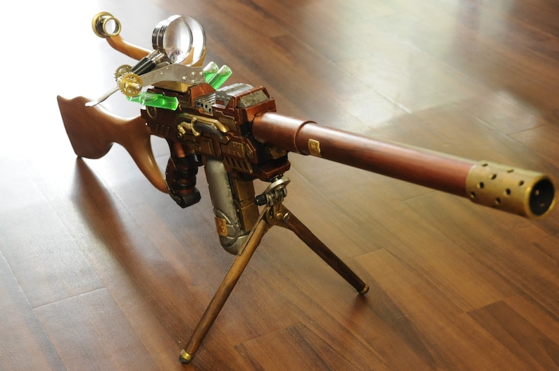The Incredibly Deadly Sniper Rifle Steampunk Gun Cosplay Prop Kit in ...
