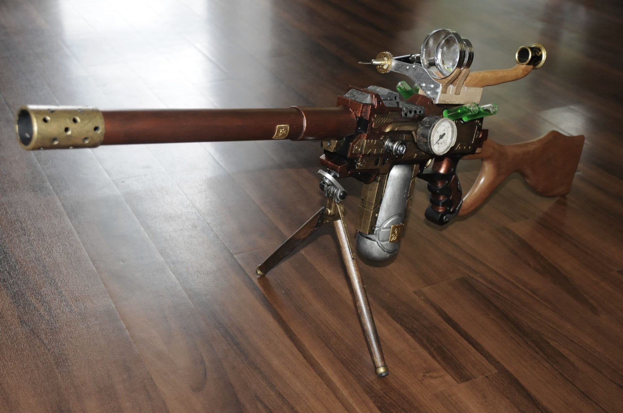 The Incredibly Deadly Sniper Rifle Steampunk Gun Cosplay Prop Kit in ...