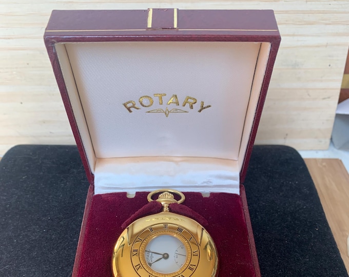 Beautiful Vintage Rotary Half-hunter Pocket Watch and Original Box - Etsy