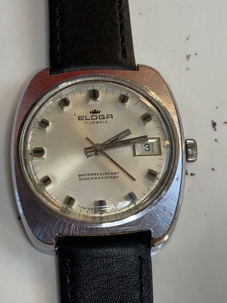 Vintage 1970s Eloga 17 Jewel Swiss Made Watch - Etsy