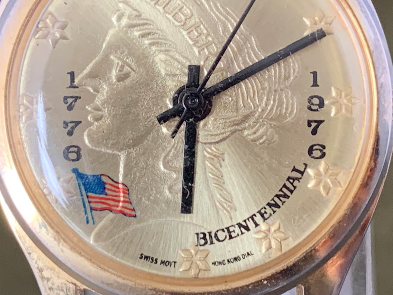 Vintage 1776-1976 Bicentennial Swiss Movement Watch Liberty | Etsy