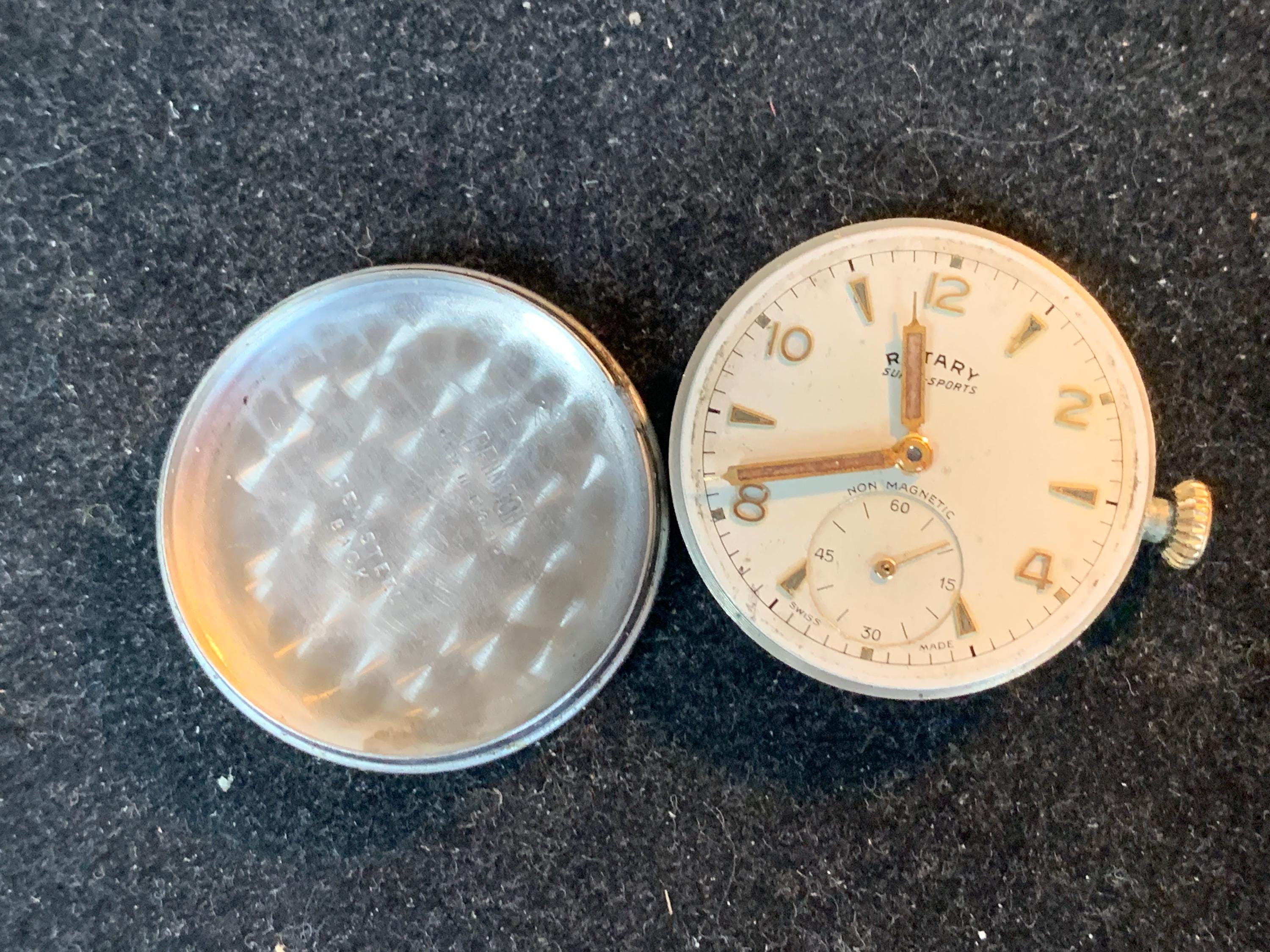 Gents C1950s Rotary Super Sports Watch on a Vintage Strap - Etsy