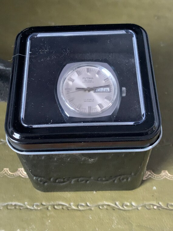 Vintage Swiss Made Rytima Deluxe Day/Date Automatic 7… - Gem