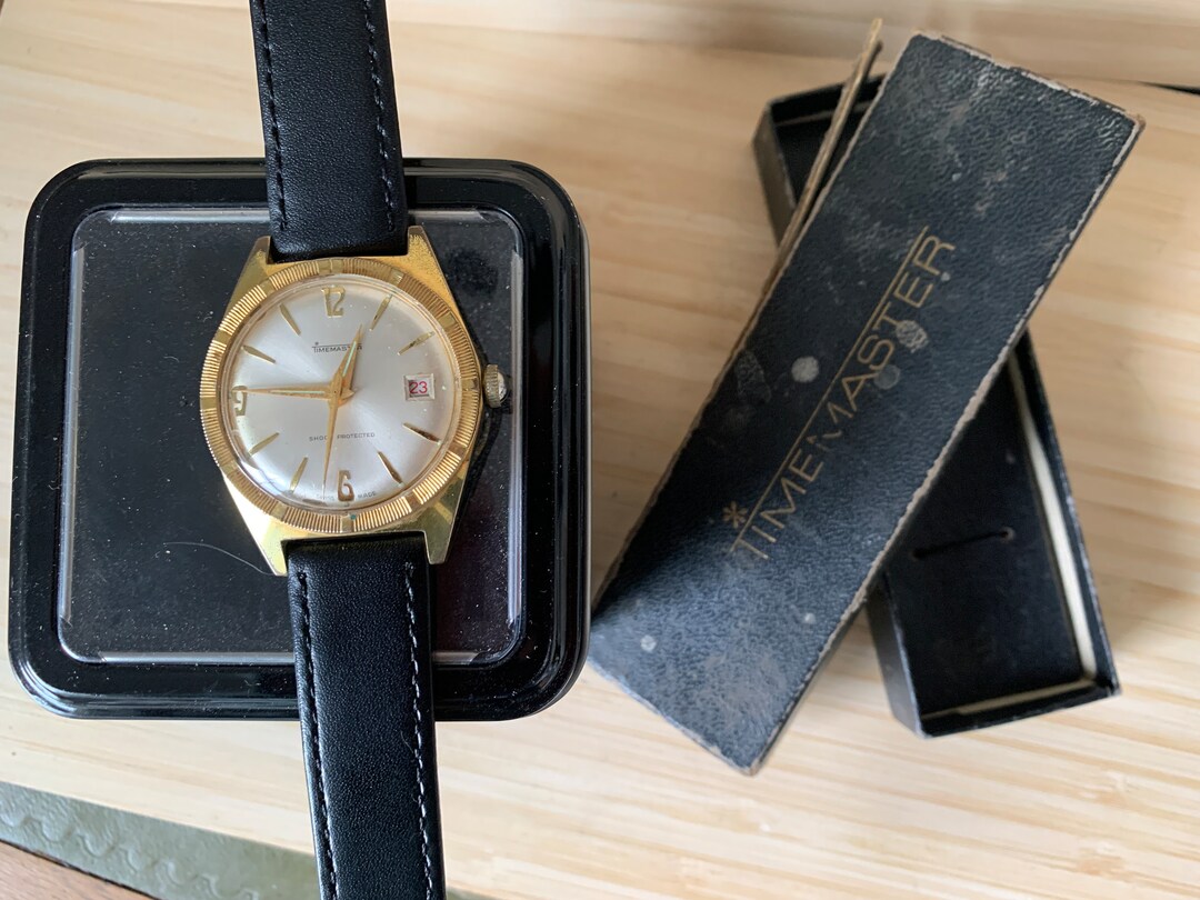 Rare Men's C 1960s Timemaster Vintage Watch With Date and Original Box ...