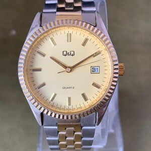 Men's Fashion Watch Q&Q Quartz Movement Men's Watch With Date - Etsy