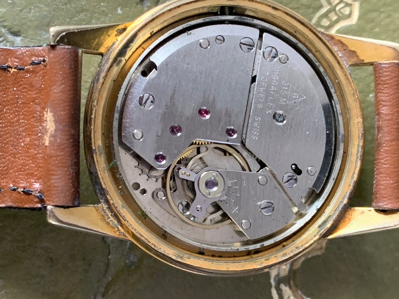 Vintage Gents Nidor Vibraflex Gold Plated Wrist Watch From the - Etsy