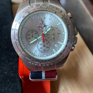 Silver Dial Royal Air Force Mens Chronograph Fashion Watch With ...