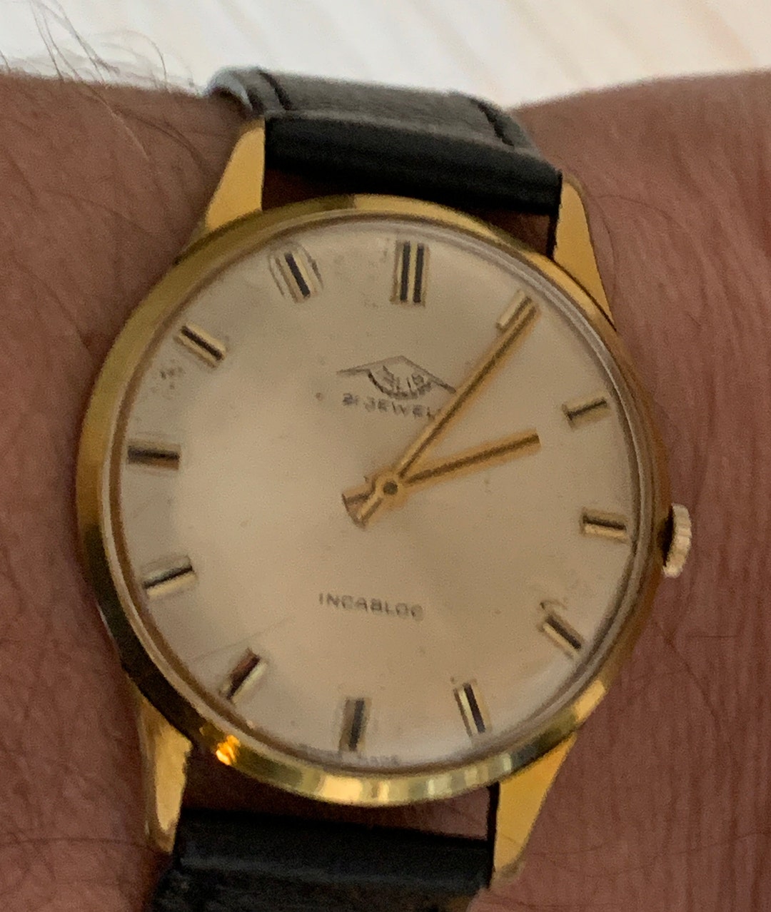 Beautiful Vintage Talis Swiss Made Incabloc Gold Plated Dress Watch 21 ...