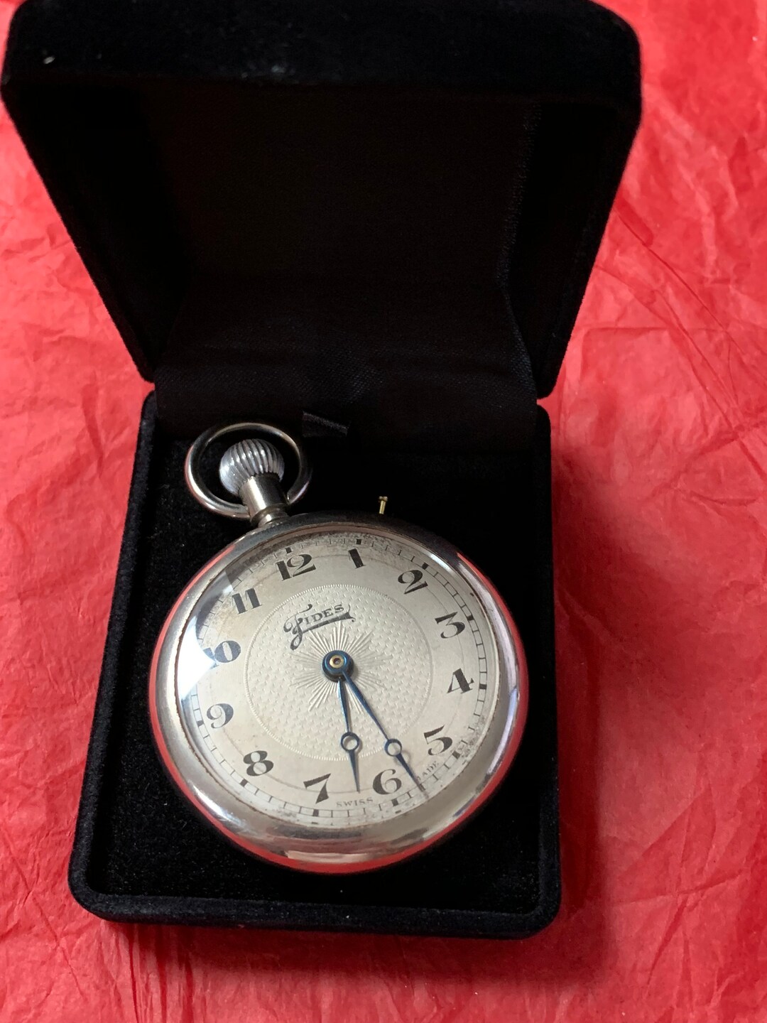 Pocket Watch Chromium Plated Top Wind Fides Pocket Watch - Etsy