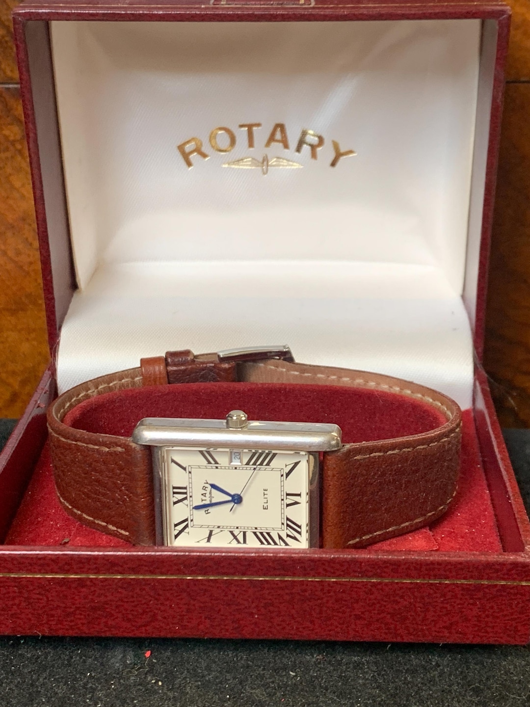 Vintage Rotary Tank Watch Sterling Silver Mens Tank Style Watch - Etsy