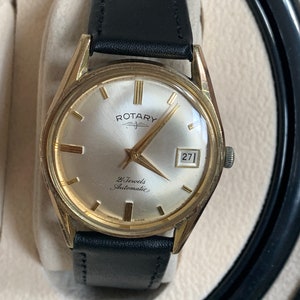 Vintage Rotary Mens Automatic 21 Jewels Date Gold Plated Watch - Etsy UK