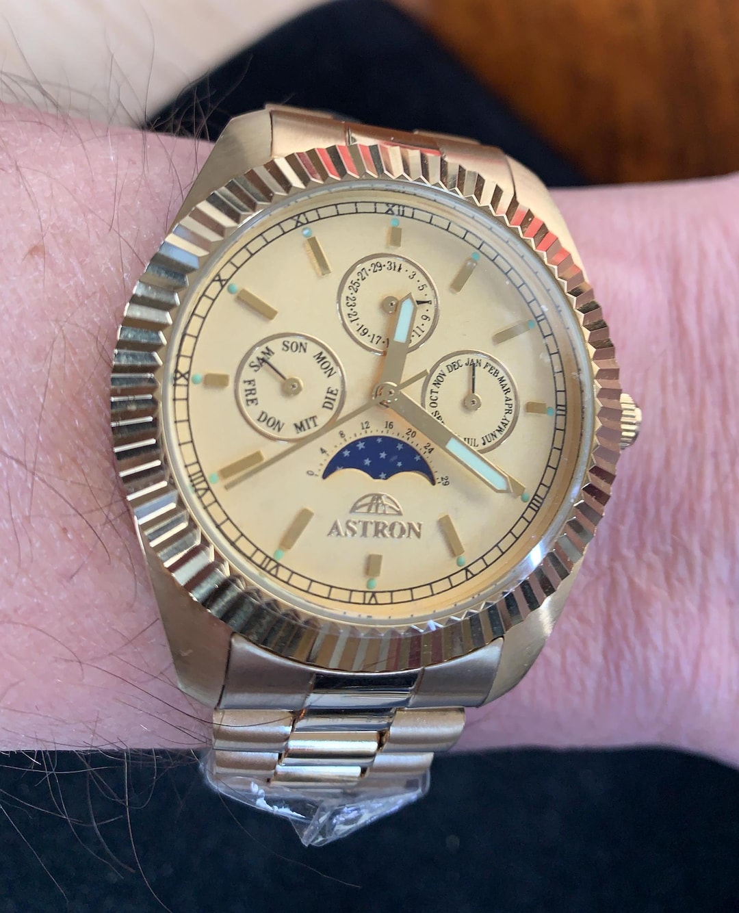 ASTRON Lunar Moon Phase 29.5 Days Calendar Watch (german Version) - Etsy
