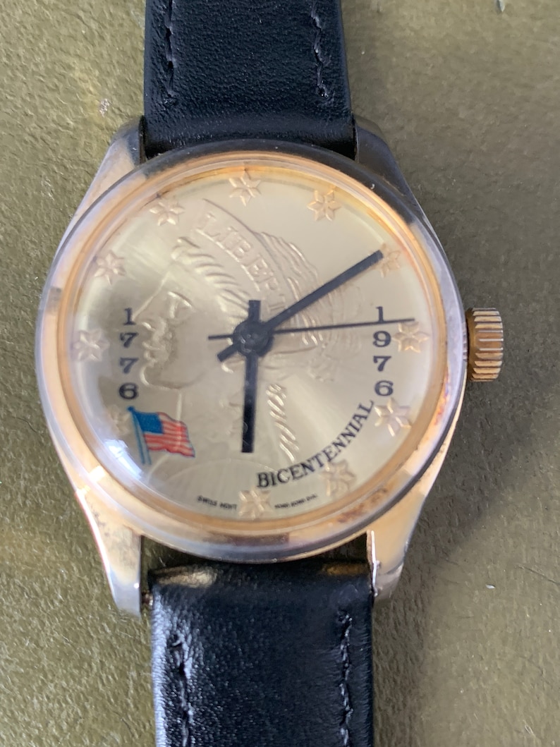 Vintage 1776-1976 Bicentennial Swiss Movement Watch Liberty | Etsy