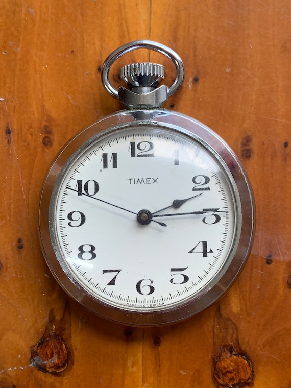 RARE Vintage Late 1950s Timex Pocket Watch - Gem