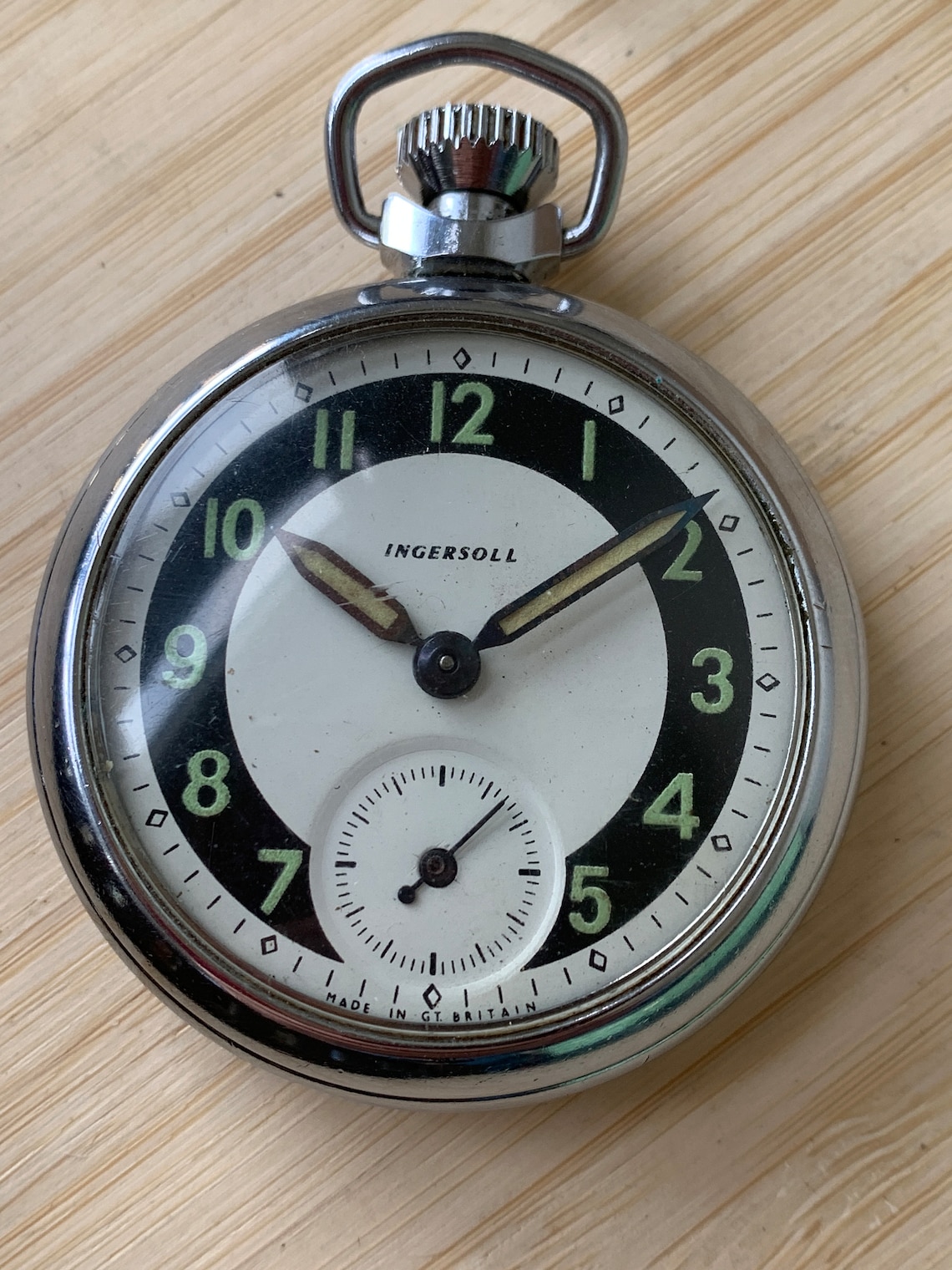 A Vintage Ingersoll Bullseye Pocket Watch C1971 - Etsy