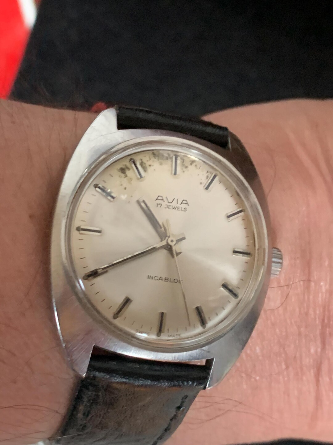 Vintage AVIA Men's Swiss Made MECHANICAL Stainless Steel Watch Ref 01 ...