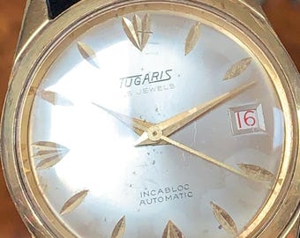 Tugaris Vintage Watch Swiss Made - Gold Plated - Etsy