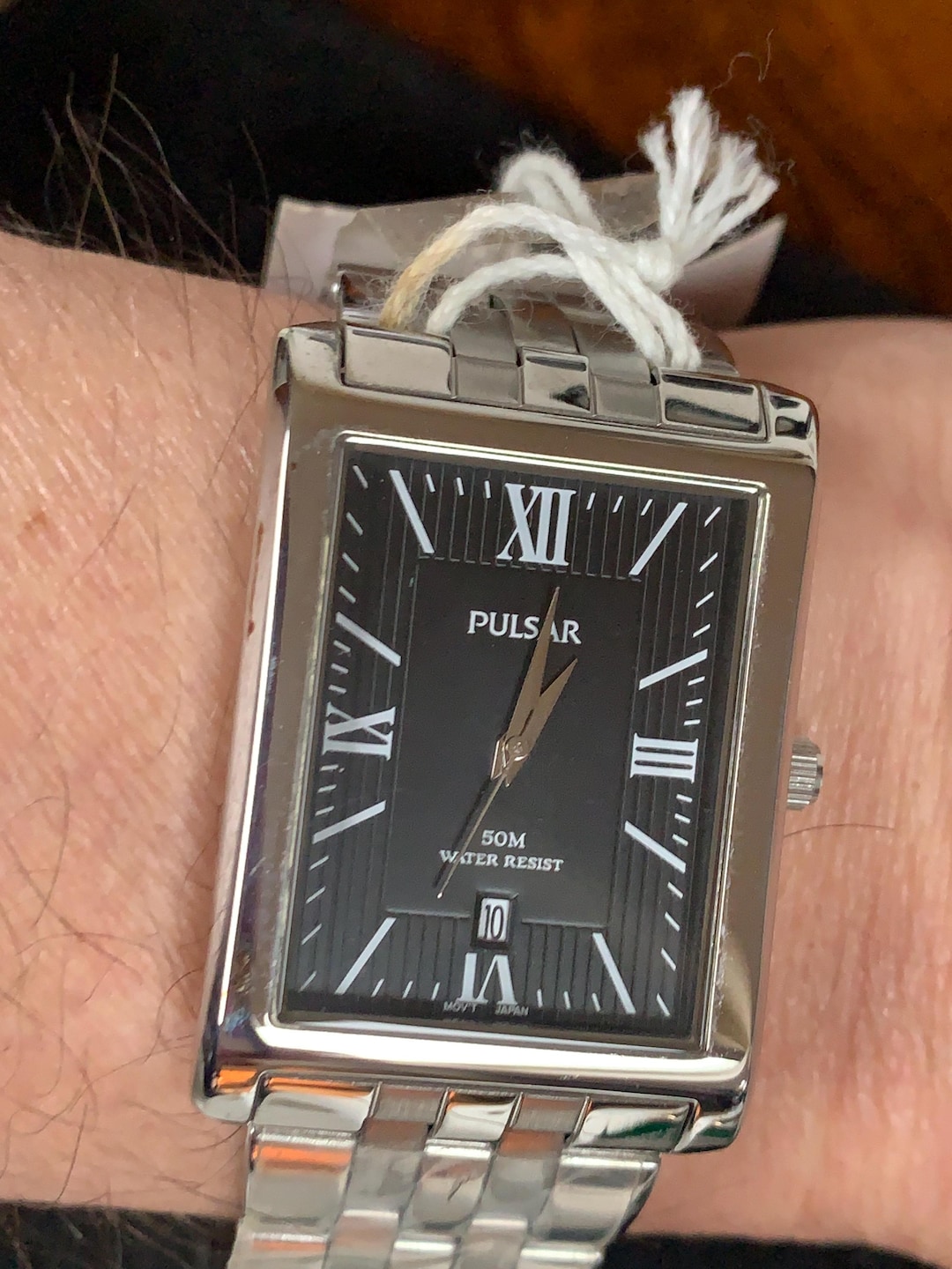 Pulsar by Seiko RECTANGULAR Quartz Tank Style Watch VX32-X394 With ...