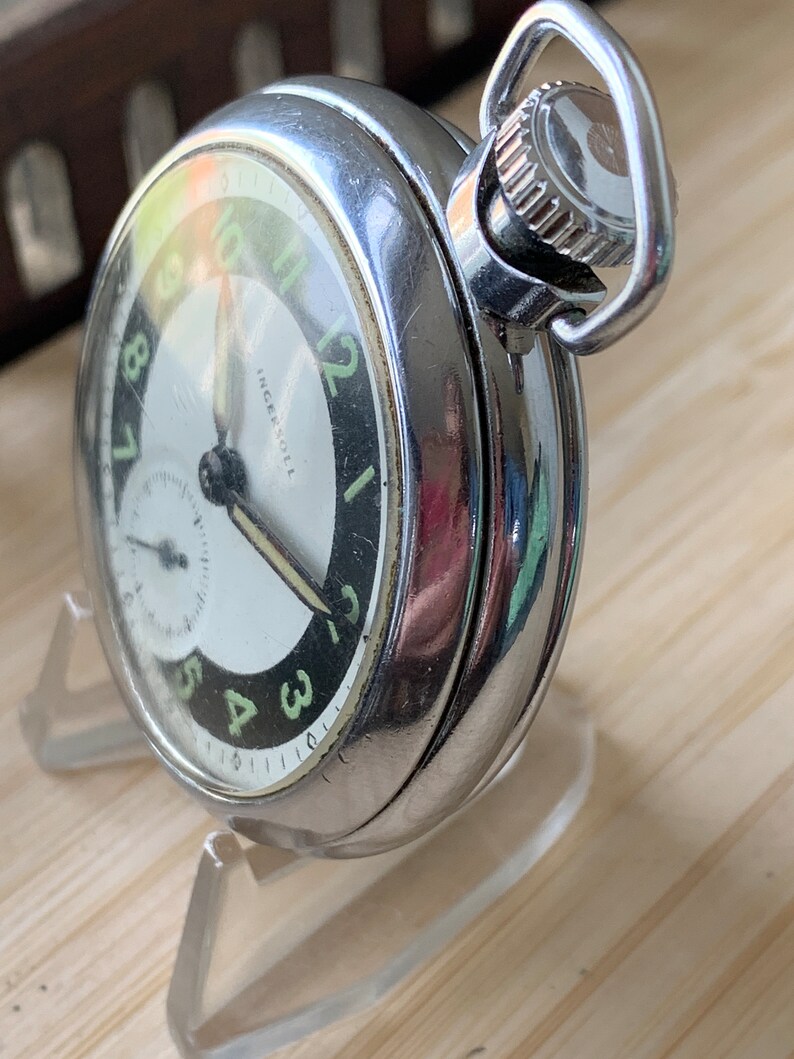 A Vintage Ingersoll Bullseye Pocket Watch C1971 - Etsy