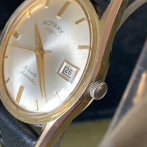 Vintage Rotary Mens Automatic 21 Jewels Date Gold Plated Watch - Etsy