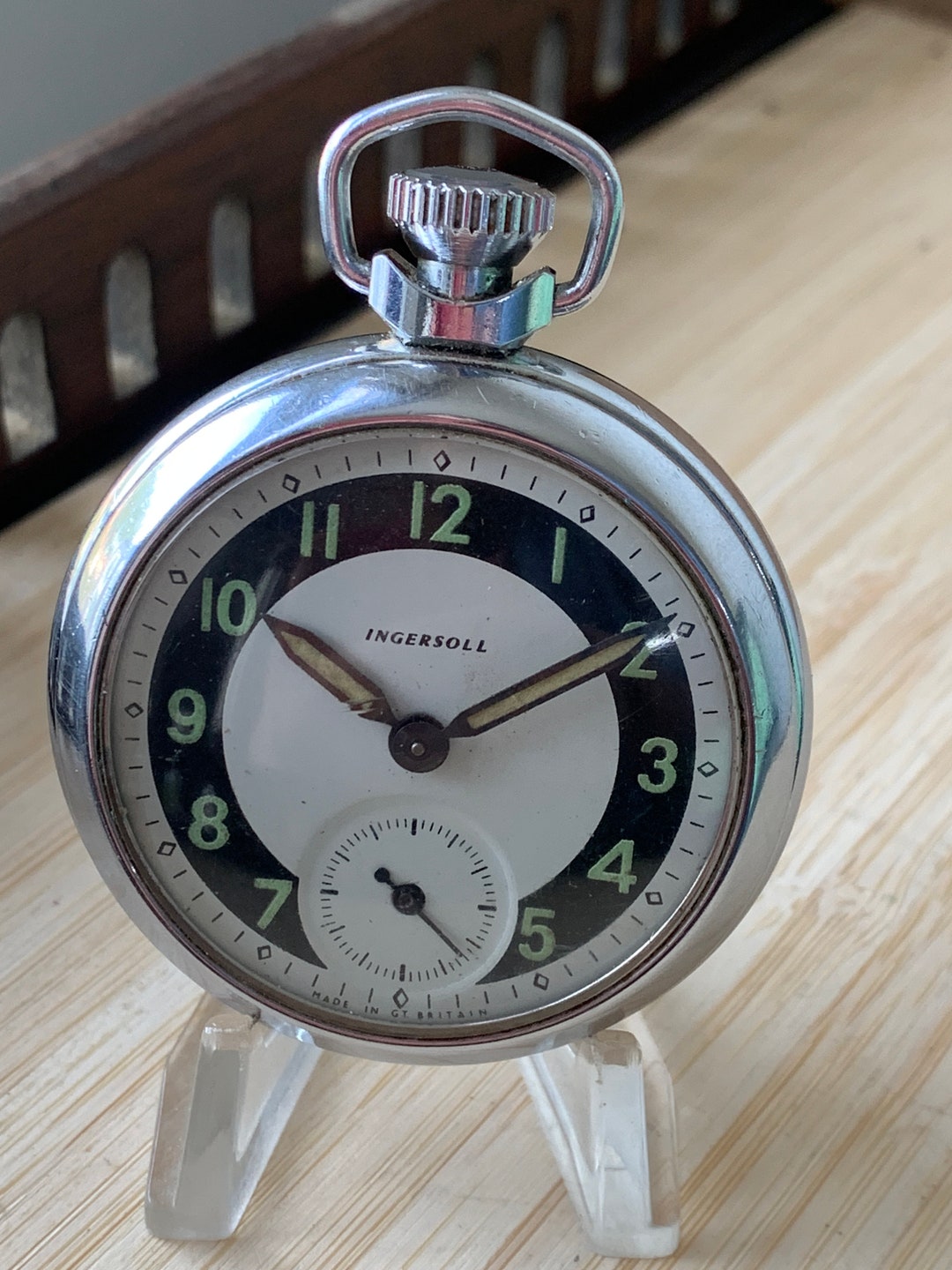 A Vintage Ingersoll Bullseye Pocket Watch C1971 - Etsy