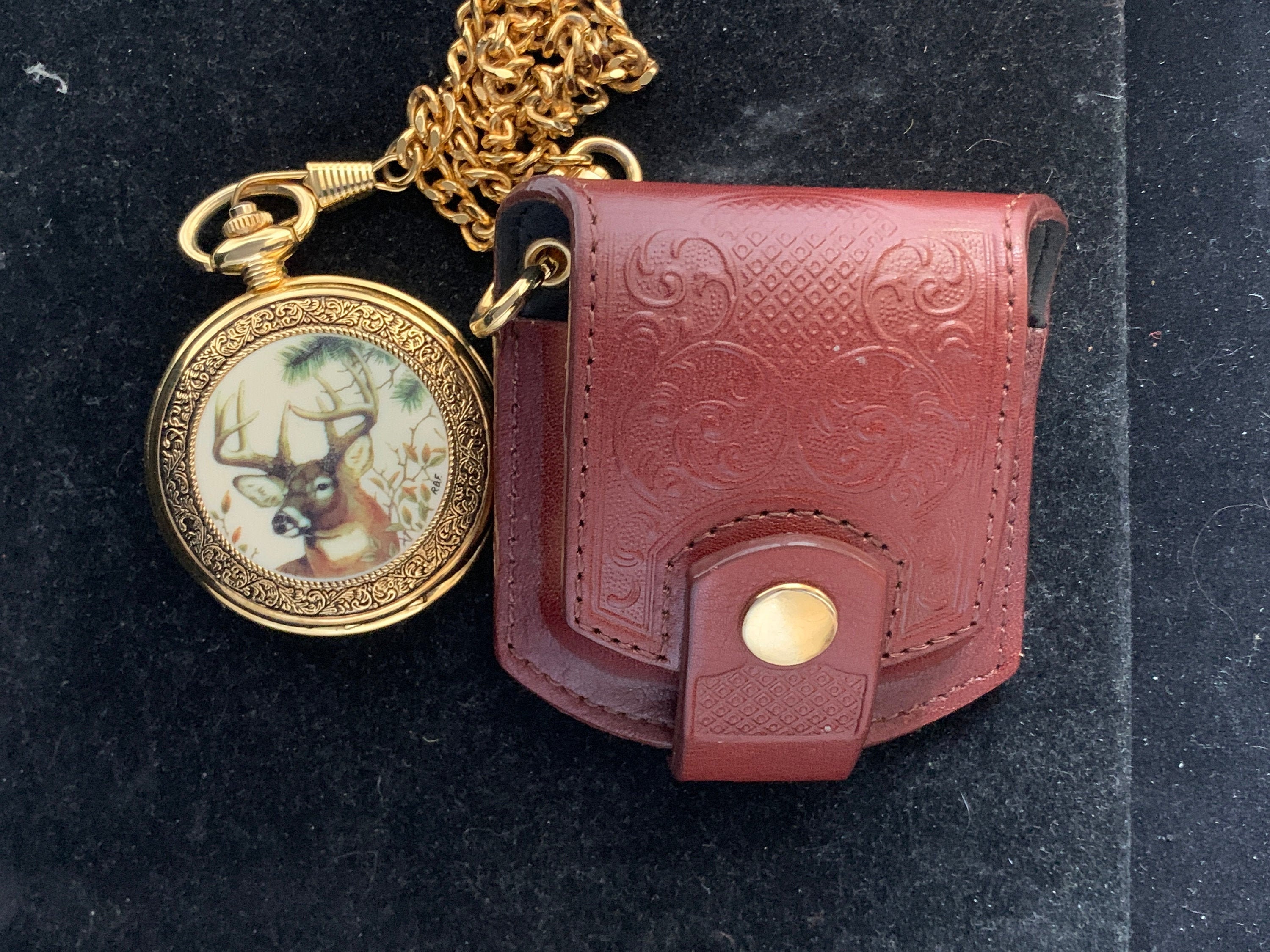 Franklin Mint 10 Point Buck Pocket Watch Keeps good time with | Etsy