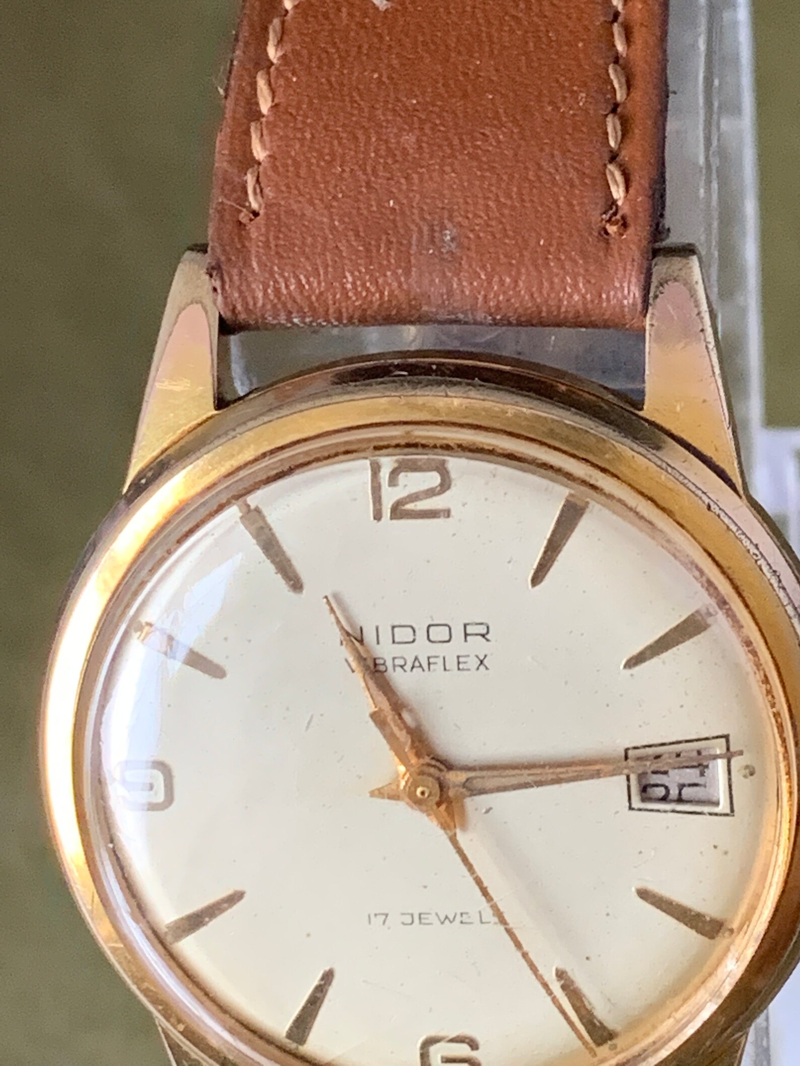 Vintage Gents Nidor Vibraflex Gold Plated Wrist Watch From the - Etsy
