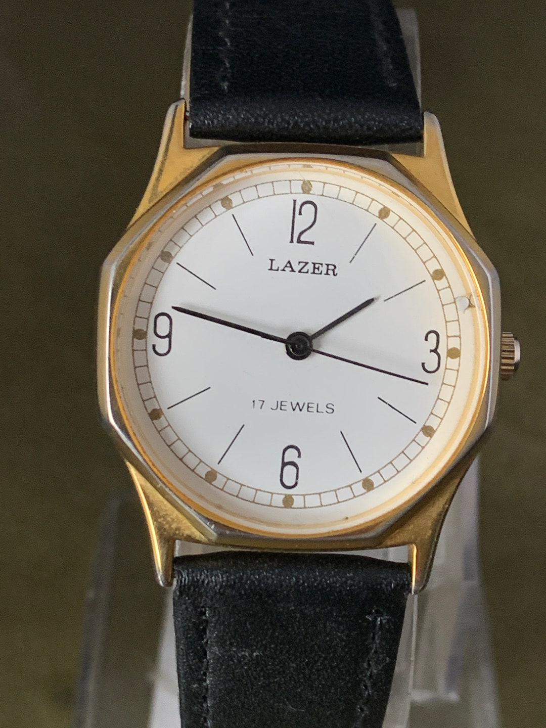 Gent's Vintage Unusual Hexagonal Shaped Bezel Lazer Watch 17 Jewels - Etsy