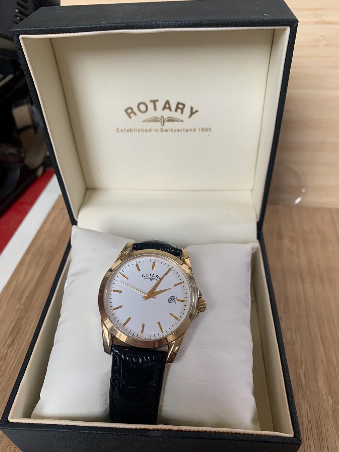 Rotary Gents GS03438/06 Classic Watch With Black Leather Strap Date and ...