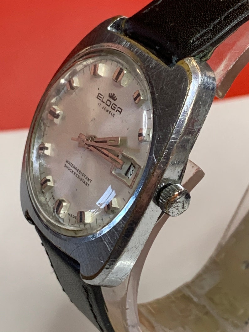 Vintage 1970s Eloga 17 Jewel Swiss Made Watch - Etsy