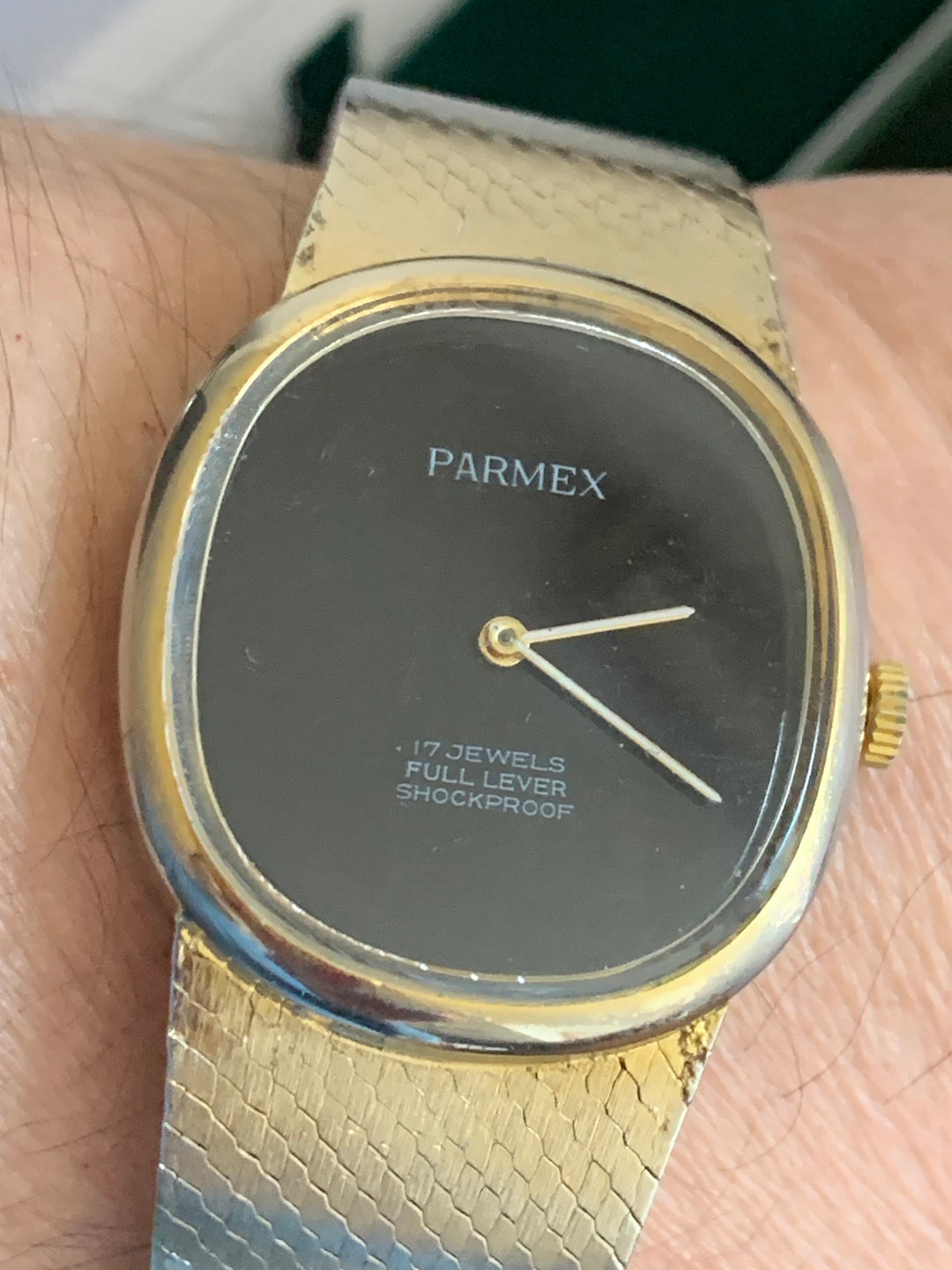 Vintage C1970s 80s Parmex Gents 17 Jewels With Integrated - Etsy