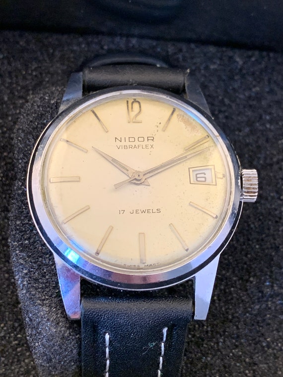 Gents Nidor Vibraflex Wrist Watch From the 1950s - Gem