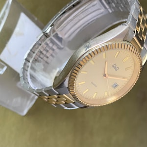 Men's Fashion Watch Q&Q Quartz Movement Men's Watch With Date - Etsy