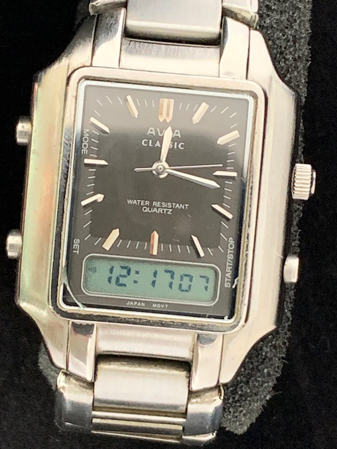 Gents SS Avia Quartz Classic 100 Day/date Digital Bracelet Watch 264672 ...