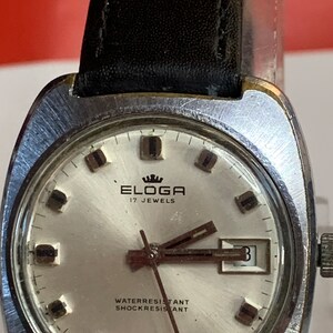 Vintage 1970s Eloga 17 Jewel Swiss Made Watch - Etsy