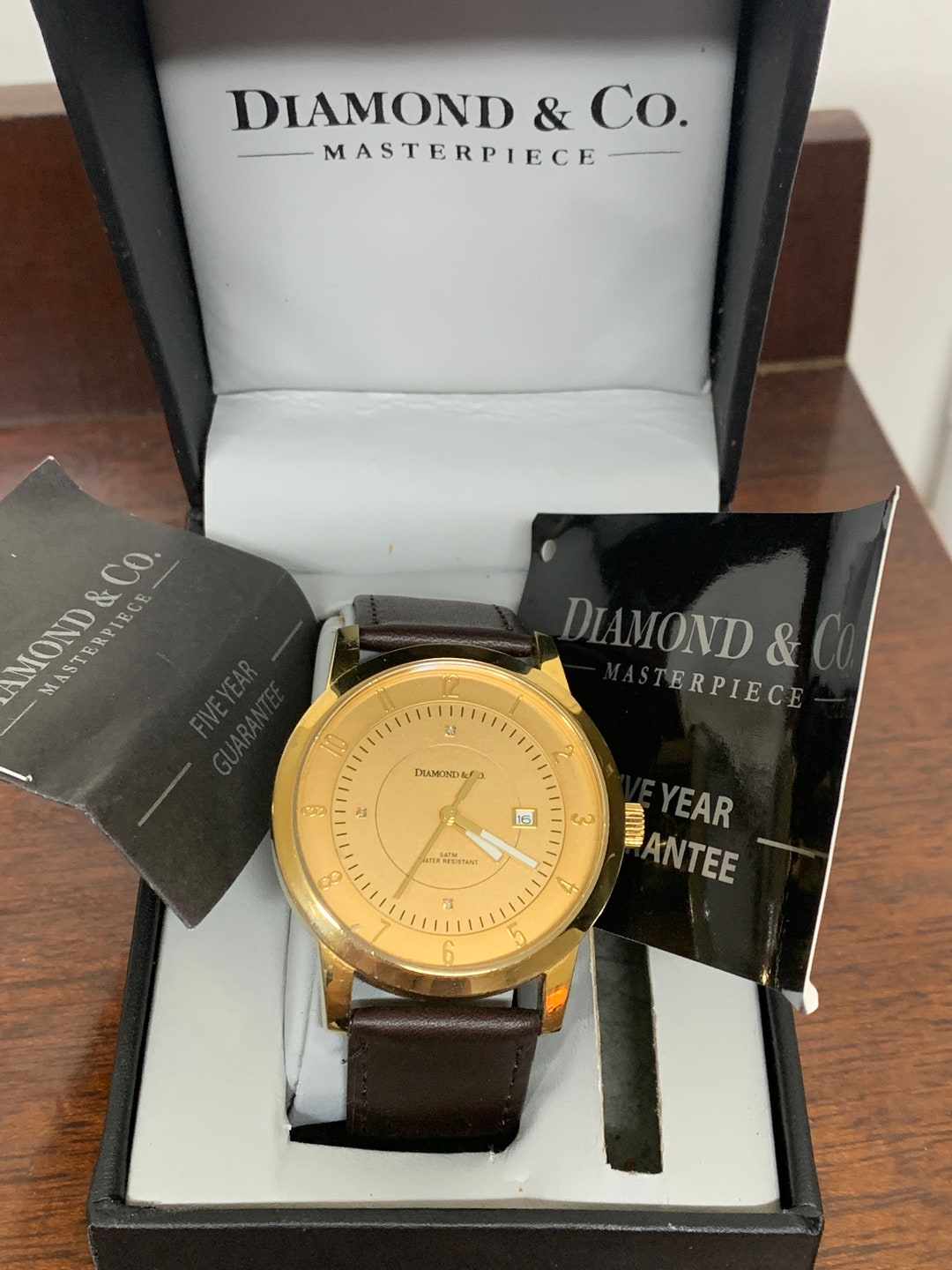 Diamond & Co Men's Masterpiece Quartz Watch Boxed - Etsy