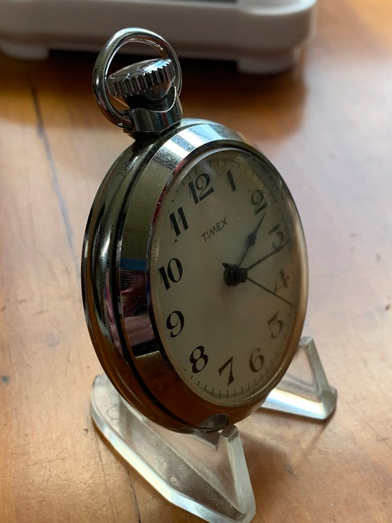 RARE Vintage Late 1950s Timex Pocket Watch - Gem