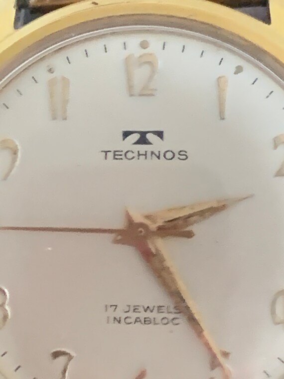 Beautiful Vintage gents 1960s Technos wrist watch Wit… - Gem