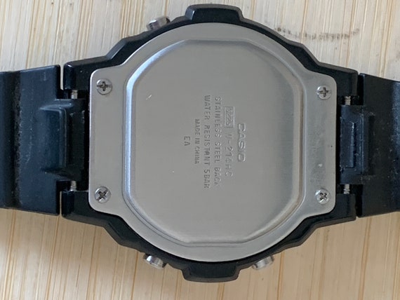 Vintage Casio Illuminator Digital Chronograph Black R… - Gem