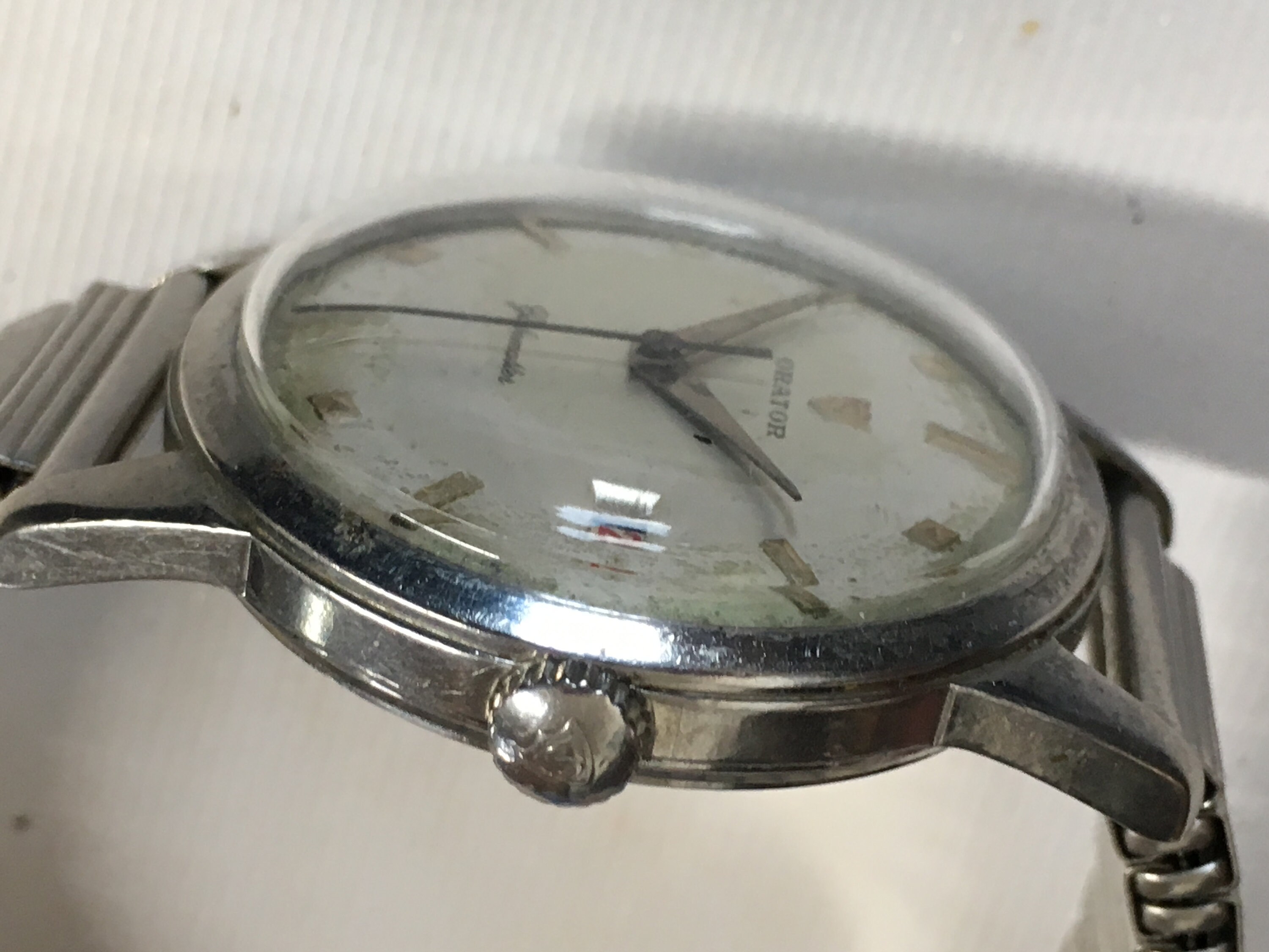 Gentleman's Orator Globemaster Manual Bracelet Watch With Centre ...