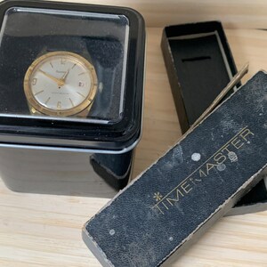 Rare Men's C 1960s Timemaster Vintage Watch With Date and Original Box ...